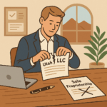 How do I dissolve a Utah LLC or close a sole proprietorship