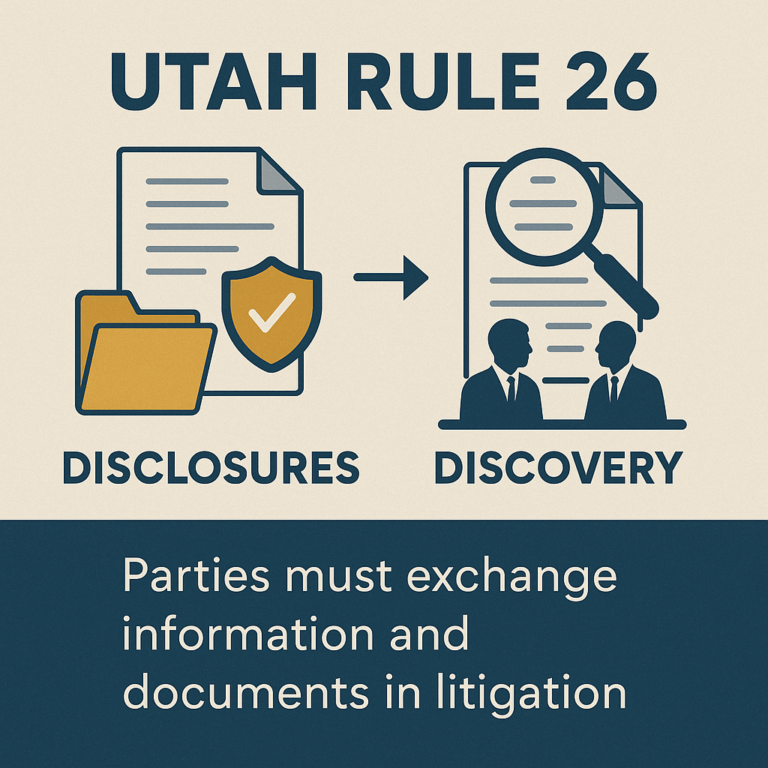 Utah Rule 26 Disclosures & Discovery (and How Do I Comply)